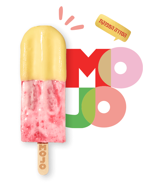 תות שמנת - שלגונים מרכיבים מובחרים ופירות אמיתים | Mojo Ice Cream